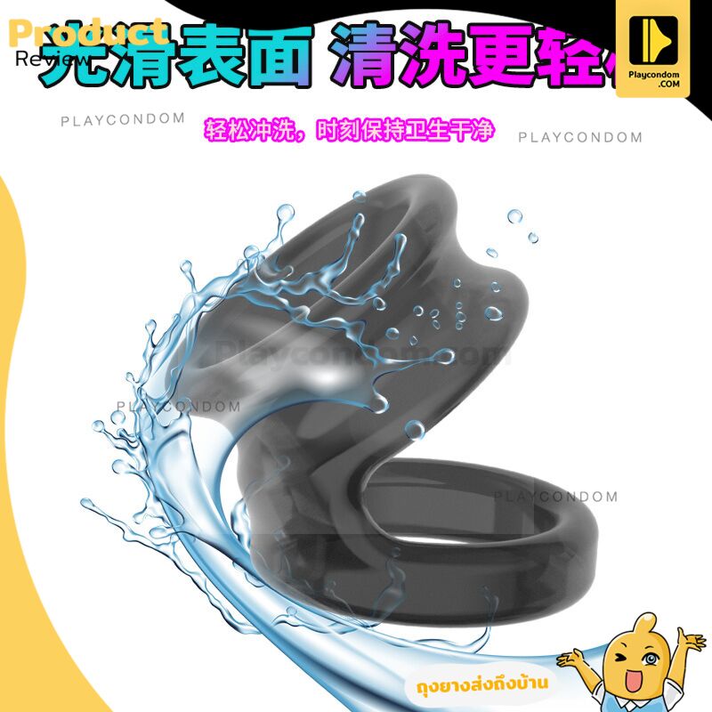 Double Ring Black | Playcondom ถุงยางอนามัย เจลหล่อลื่น ปลีก-ส่ง ทั้งไทย และญี่ปุ่น มีให้เลือก ...