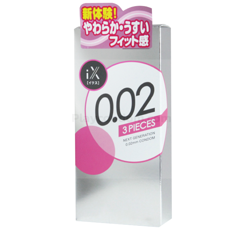 Jex Condoms 0.02 iX - 1 box (6 pieces) 469.00 baht.