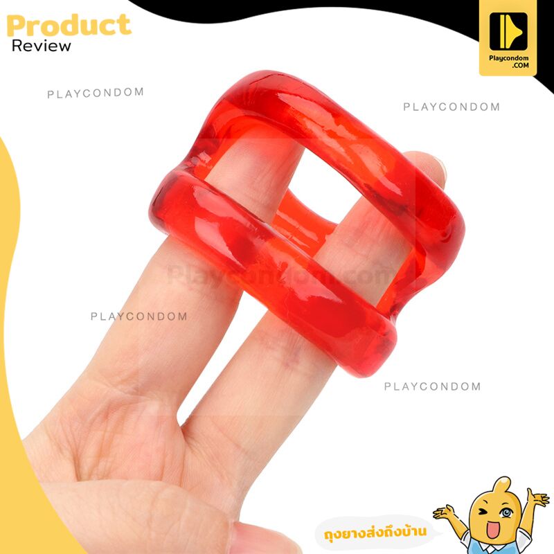 Soft Jelly Ring Red | Playcondom ถุงยางอนามัย เจลหล่อลื่น ปลีก-ส่ง ทั้งไทย และญี่ปุ่น มีให้เลือก ...