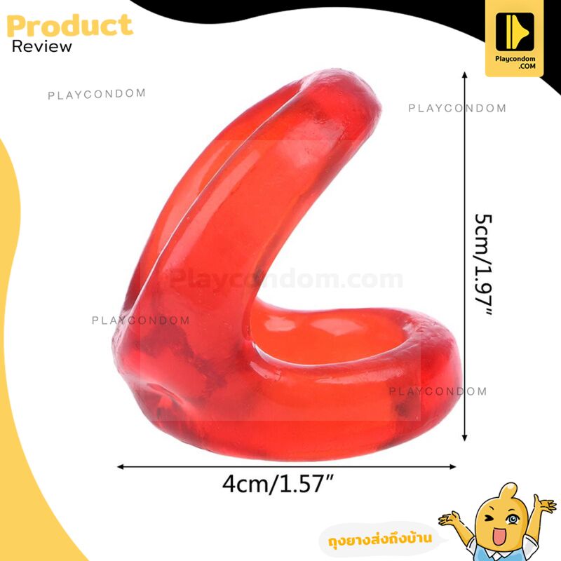 Soft Jelly Ring Red | Playcondom ถุงยางอนามัย เจลหล่อลื่น ปลีก-ส่ง ทั้งไทย และญี่ปุ่น มีให้เลือก ...