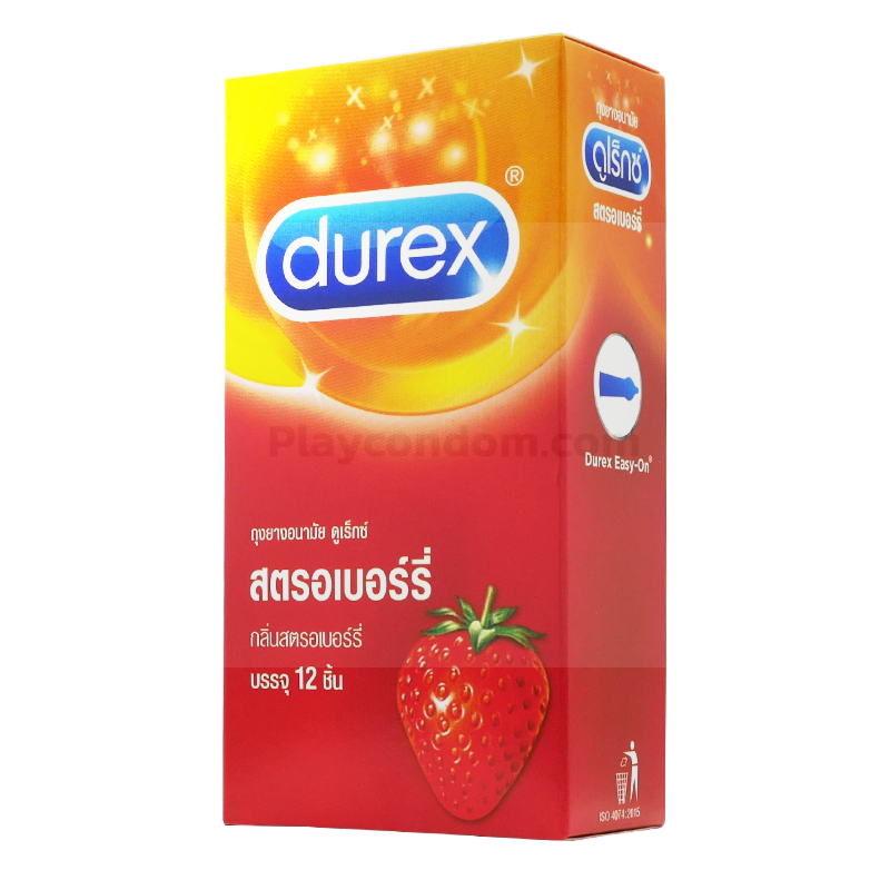 Condoms Durex Strawberry 1 box.
