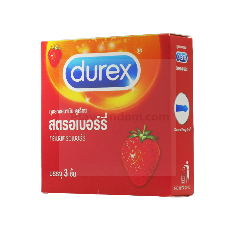 Condoms Durex Strawberry 1 box.