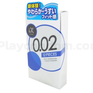 Jex Condoms 0.02 iX - 1 box (12 pieces) 799 baht.