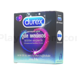 Condoms uneven blend delay ejaculation Durex Dual Pleasure 1 box.